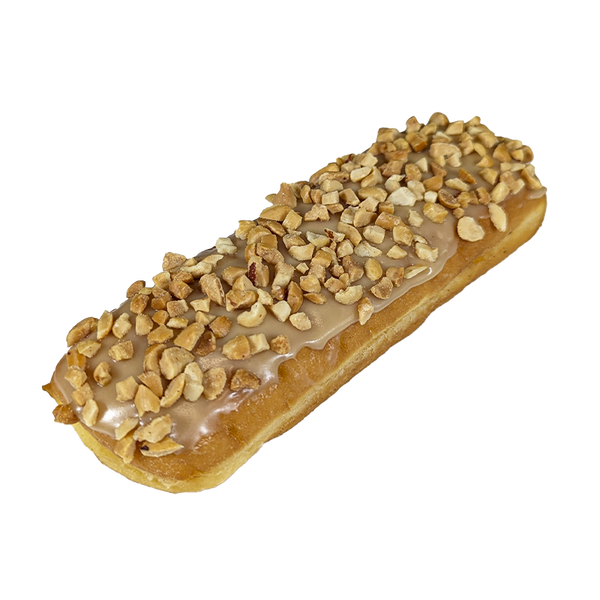 Maple Iced Peanut Long John – Donut Bank